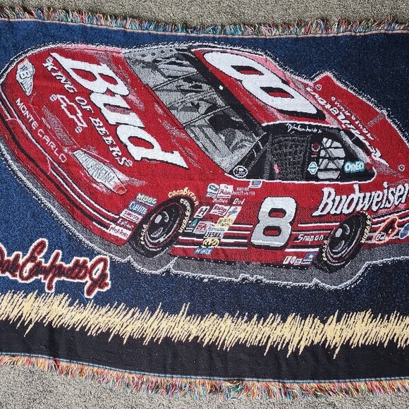 Bedding | Nascar Dale Earnhardt Jr 8 Budweiser Throw Blanket Racing Fan ...